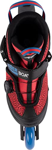 K2 Skate Raider Boa,Red_Blue,4-8