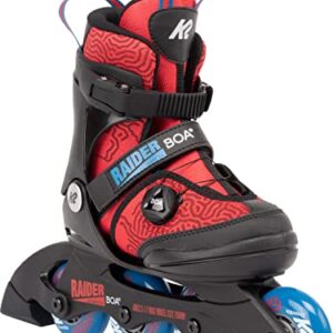 K2 Skate Raider Boa,Red_Blue,4-8