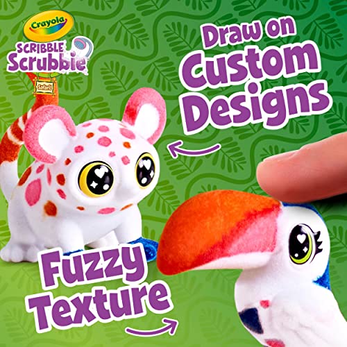 Crayola Scribble Scrubbie Pets Safari Treehouse, Toy Storage Case, Gift for Boys & Girls