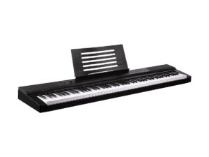 monoprice with semi-weighted keys speakers, multiple voices and timbres, flexible i/o, built in metronome, and more (600043)