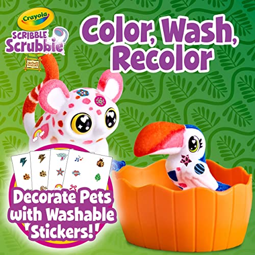 Crayola Scribble Scrubbie Pets Safari Treehouse, Toy Storage Case, Gift for Boys & Girls