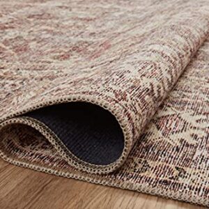 Loloi Amber Lewis x Georgie Bordeaux/Antique 5'-0" x 7'-6" Area Rug