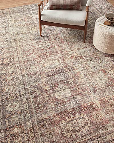 Loloi Amber Lewis x Georgie Bordeaux/Antique 5'-0" x 7'-6" Area Rug