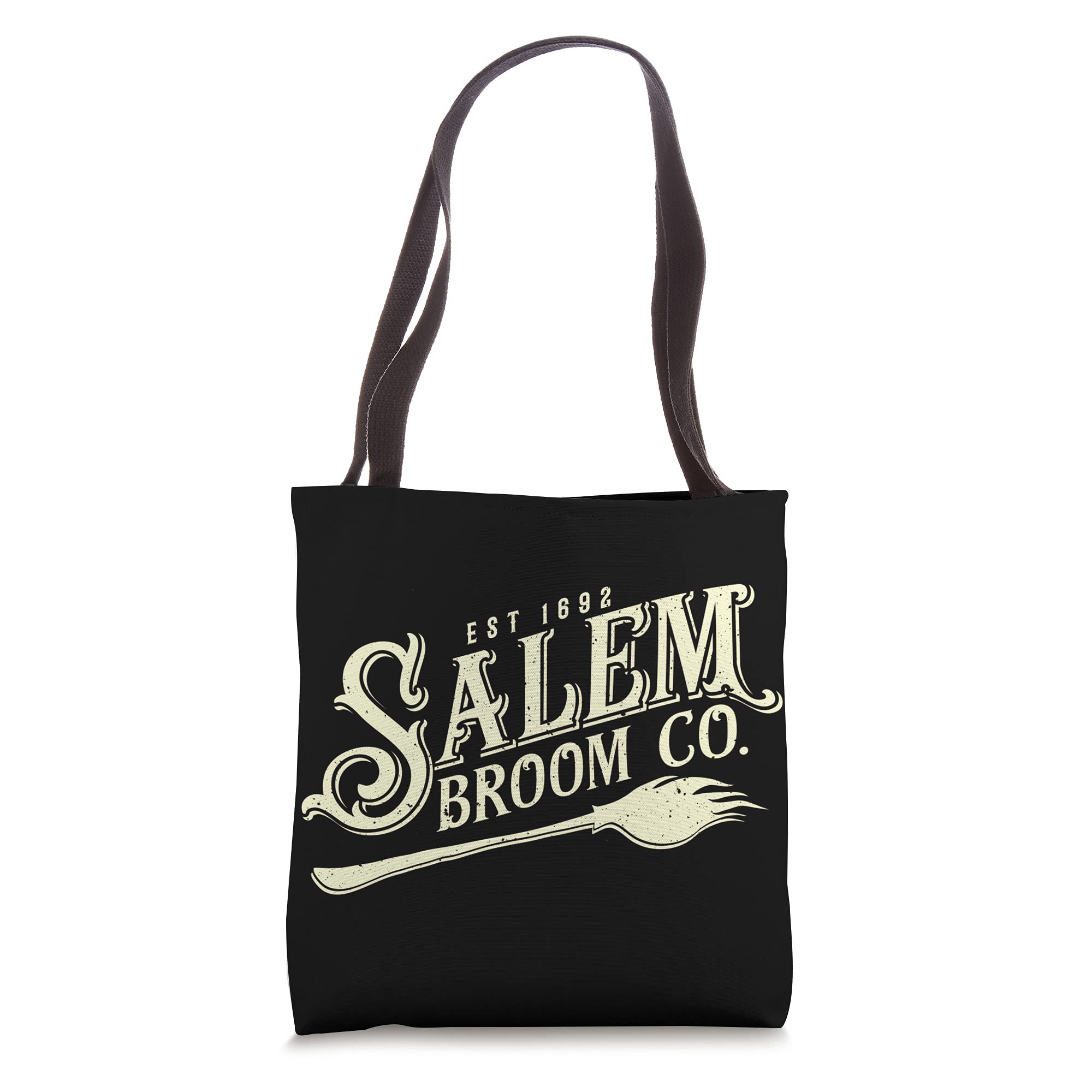 Salem Broom Co. Cute Witch Trials 1692 Women's Halloween Tote Bag