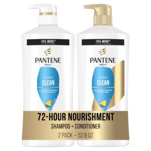 pantene shampoo, conditioner and hair treatment set, classic clean