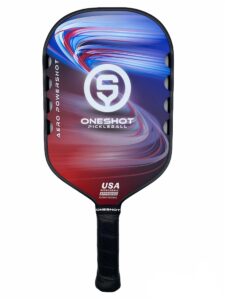 oneshot pickleball paddle - aero powershot - usapa approved