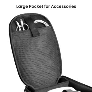 tomtoc Carrying Bag for Meta/Oculus Quest 2/3/Quest Pro VR Gaming Headset, Touch Controllers Accessories, Lightweight, Portable, Travel Shoulder Sling Backpack with 2 Pouches for Meta/Oculus Quest 2/3