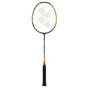 yonex astrox 88d play graphite strung badminton racket with full racket cover (camel gold) | for intermediate players | 83 grams | maximum string tension - 28lbs