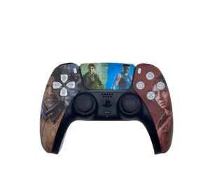 tlou2 fan art foursome replacement front housing shell faceplate and touchbar for ps5 controller