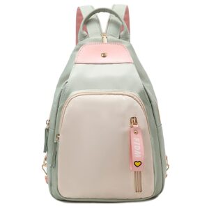 zhongningyifeng backpack for women small, mini nylon travel backpack purse, shoulder bag cute lightweight for ladies