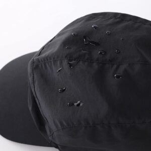 Home Prefer Waterproof Mens Winter Hats with Brim Fleece Lined Earflaps Hat Warm Baseball Cap Black