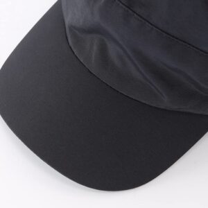 Home Prefer Waterproof Mens Winter Hats with Brim Fleece Lined Earflaps Hat Warm Baseball Cap Black