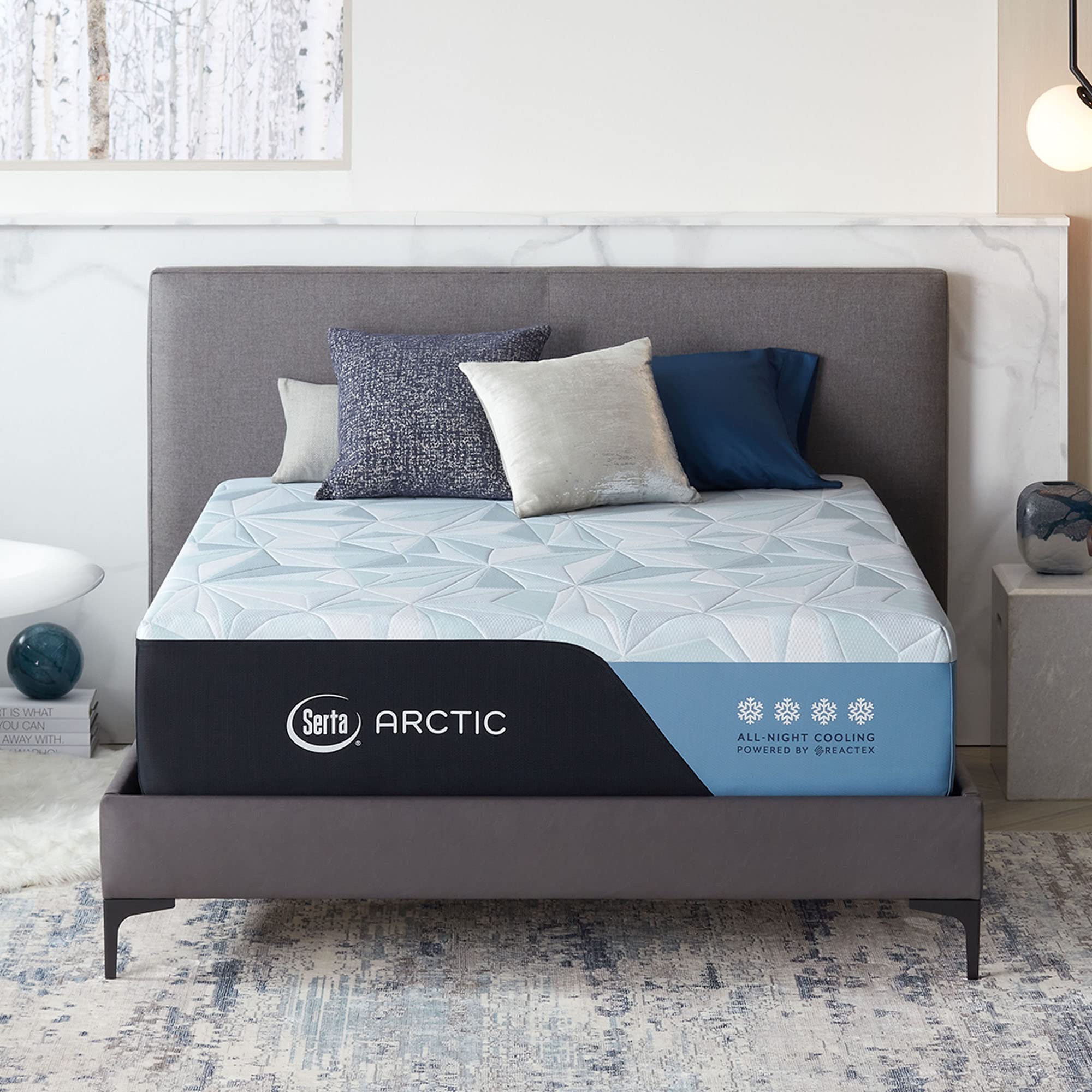 Serta Arctic Premier- 14.5" King Firm Mattress, USA Built, 100-Night Trial, CertiPUR-US Certified