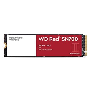 western digital 2tb wd red sn700 nvme internal solid state drive ssd for nas devices - gen3 pcie, m.2 2280, up to 3,400 mb/s - wds200t1r0c