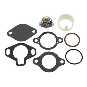 jofynzo thermostat kit 160 degree 807252q5 and gaskets sleeve 23-806922 for mercury for marine for mercruiser 4.3 5.0 5.7 v6 v8 engine replace 807252t5 807252t8 23806922 ‎ 807252t 5