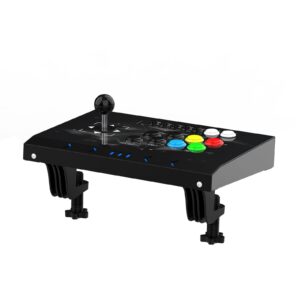 doyo arcade fight sticks with octagonal gate - ultra-moddable - fighting game controller - customize buttons and joystick, suitable for pc/raspberry pi / ps3 / switch/neo geo mini/android (black)