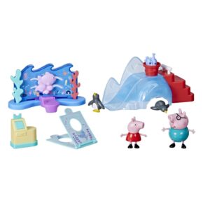 Peppa Pig Peppa’s Aquarium Adventure Playset Preschool Toy: 4 Figures, 8 Accessories Ages 3 and Up