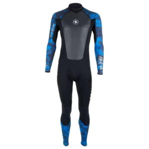 aqua lung hydroflex men's - 1mm - camo blue - medium