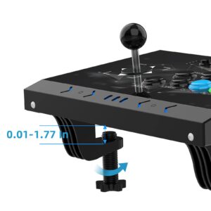 DOYO Arcade Fight Sticks with Octagonal Gate - Ultra-Moddable - Fighting Game Controller - Customize Buttons and Joystick, Suitable for PC/Raspberry Pi / PS3 / Switch/NEO GEO Mini/Android (Black)