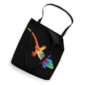 Crested Gecko Tie Dye Tote Bag