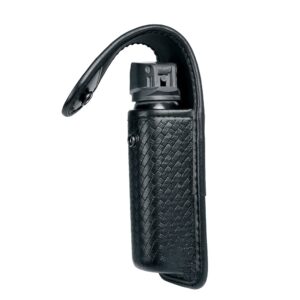 TAFTACFR Molded OC/Mace Spray Pouch, Top Flap Pepper Spray Holster OC/Mace Pepper Spray Black Pouch Hidden Snap(Small for MK3 and Large for MK4)