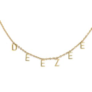 sorority shop delta zeta necklace — dz name necklace, 18k gold plated sorority gifts necklace, long-lasting delta zeta gifts for women