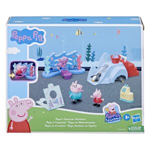 Peppa Pig Peppa’s Aquarium Adventure Playset Preschool Toy: 4 Figures, 8 Accessories Ages 3 and Up