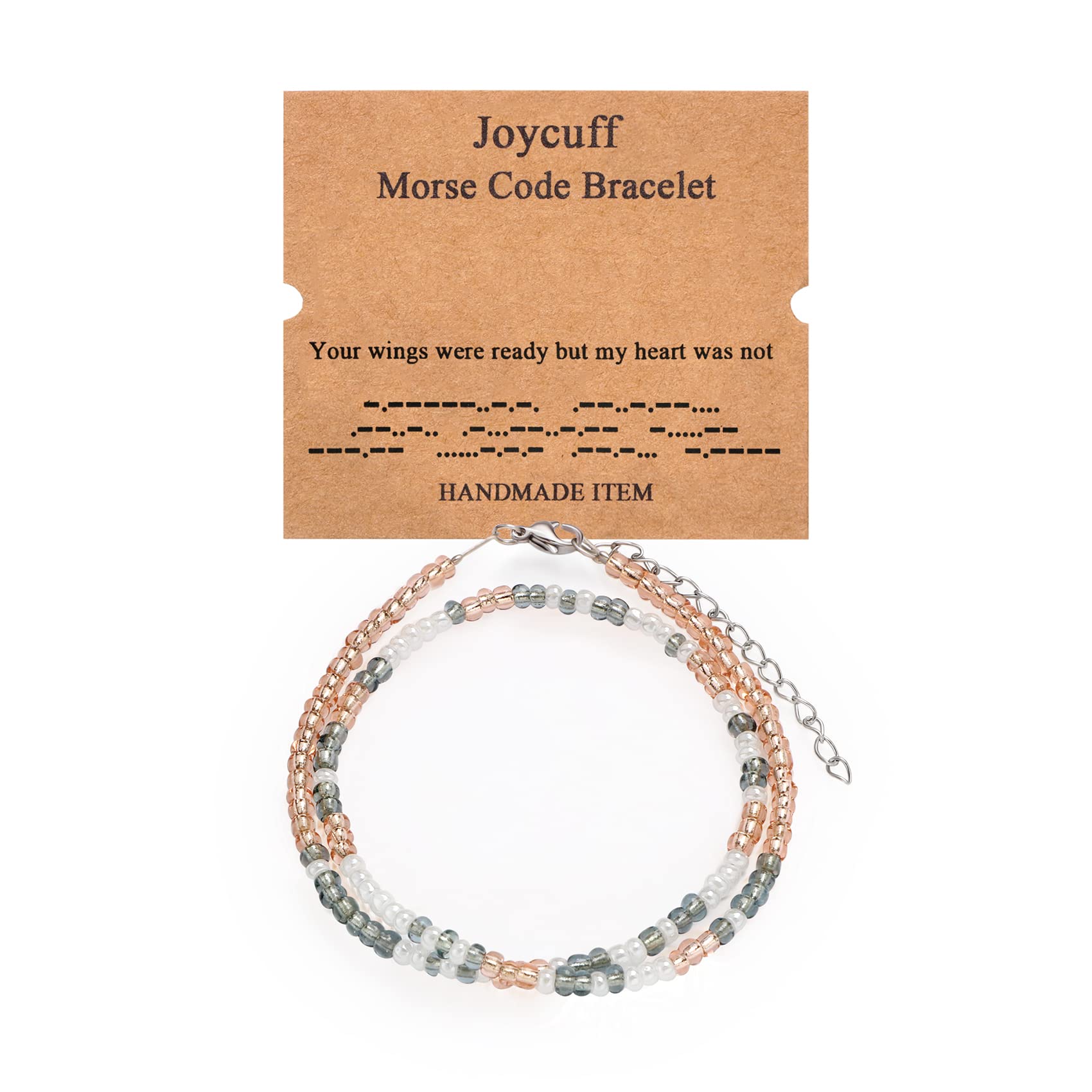 JoycuFF Memorial Bracelets for Women Memory Bracelet Sympathy Gifts for Her