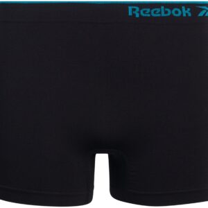 Reebok Girls' Boyshorts Underwear - 4 Pack Soft Seamless Long Leg Boy Shorts - Playground Shorts for Girls (6-16), Size 8-10, Black With Tipping Waistband