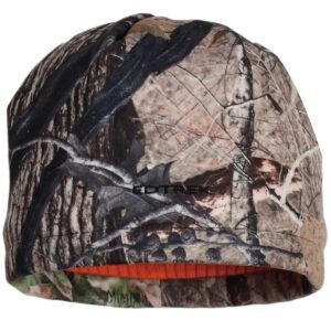 EDTREK Waterproof and Windproof Camo Beanie - Timber and Blaze Orange Camo Performance Hunting Hat (Blaze - in Deep Cam, Medium)