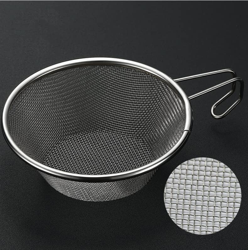 CAMPINGMOON 1pc Stainless Steel Camping Sierra Cup 310ml with 1pc Colander S-220/S-213