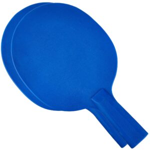 plastic table tennis paddles - pong racket - indoor sport equipment & accessories for kids, family, & home game room - available in red, green, blue, yellow, purple, and orange (blue)