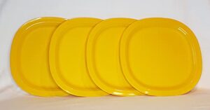 birsppy angiehaie microwave luncheon plates 9.5" yellow