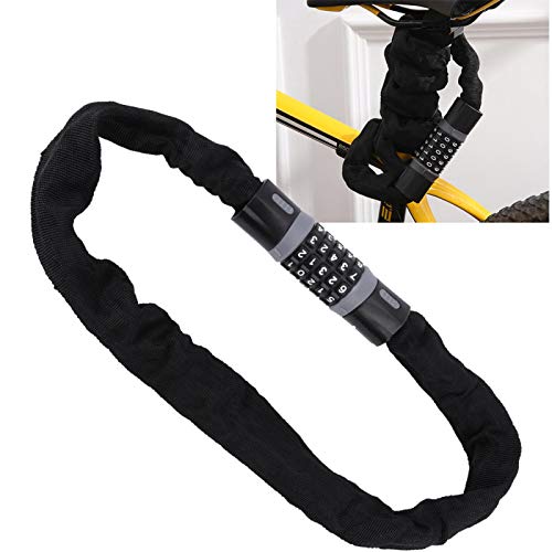 SALUTUY Chain Lock, Bike Coded Lock Anti Theft Lock 0.9m Cycling Accessory Portable for Electric Bicycle