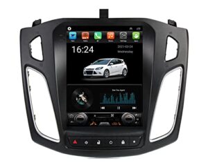 for ford focus radio upgrade 2012-2018 9.7inch stereo replacement wireless carplay tesla style stereo ips touch screen wifi gps navigation free camera