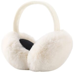 Ear Muffs Warm Furry Earmuffs Ear Warmers for Women Girls, Winter Faux Fur Ear Covers for Outdoor Use