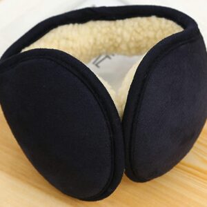 Caistre Winter Warm Outdoor Earmuffs, Foldable Ear Warmers Knit Furry Fleece Ear Muffs for Women Men