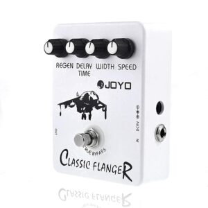 JOYO JF-07 Classic Flanger Pedal Bundle with DC 9V Pedal Power Supply (800mA -1A) AC Adapter