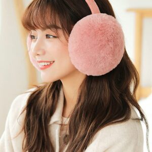 Ear Muffs Warm Furry Earmuffs Ear Warmers for Women Girls, Winter Faux Fur Ear Covers for Outdoor Use