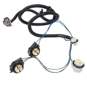 weileite right passenger side tail light direct wiring harness kit compatible with chevy silverado 1500 1500hd 2500hd 3500 2003-2007 replace 16531402