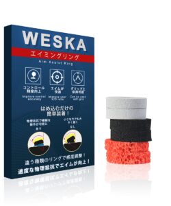 weska precision rings fps aiming motion control for ps4, ps5, xbox one, switch pro & scuf controller,sensitivity adjustment with 3 different strengths [japanese design]