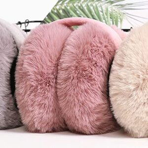 Ear Muffs Warm Furry Earmuffs Ear Warmers for Women Girls, Winter Faux Fur Ear Covers for Outdoor Use