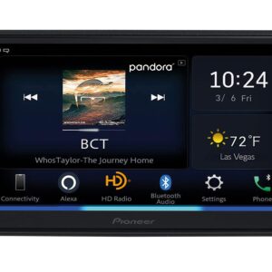 PIONEER CAR DMHWC5700NEX 6.8-inch Multimedia Digital Media Receiver with Wireless or Wired Apple CarPlay, Android Auto, Amazon Alexa, Android Auto, Apple CarPlay, Bluetooth