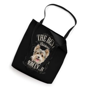 Best Biewer Mom Ever Funny Biewer Terrier Dog Gifts Vintage Tote Bag