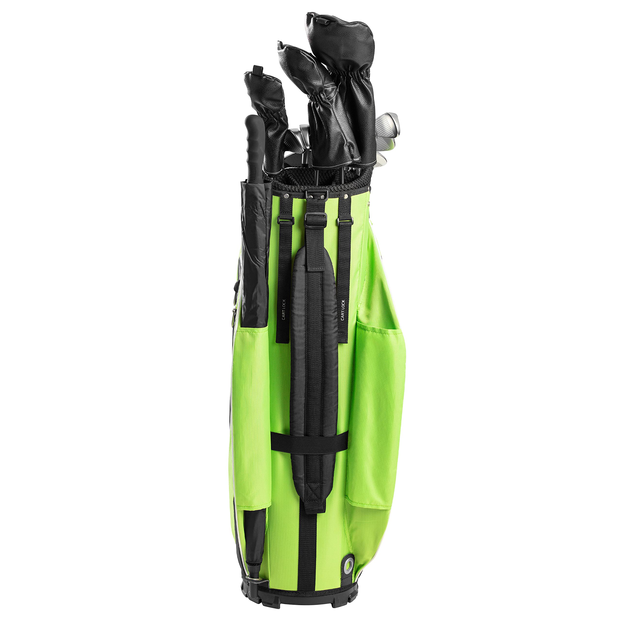 IZZO Golf Transport Golf Cart Bag Perfect for Riding or a Push cart - Lime, Black, White