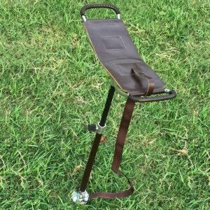 Shooting Seat Stick | Quality Hunting Stick | Adjustable Antique Brown Shooting Stick | Very Durable Leather Seat Folding Chairs | Lightweight Walking Stick | Hunting Equipment