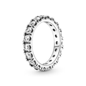 sparkling row eternity ring, size 5