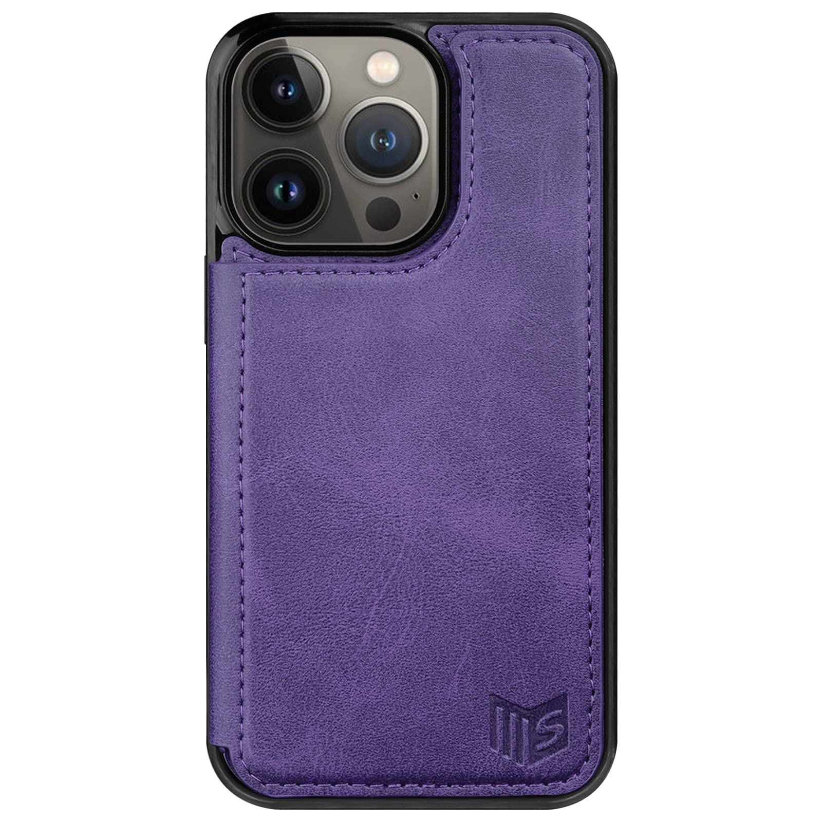 SUANPOT for iPhone 13 Pro Max Wallet case 6.7 5G with RFID Blocking Credit Card Holder,Flip Book PU Leather Phone case Shockproof Cover Cellphone Women Men for Apple 13 Promax case Wallet Purple