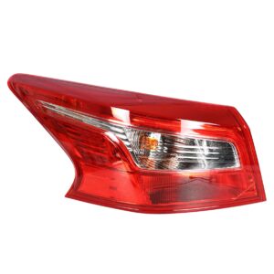 Tail Light Assembly OE Style Replacement for 2016-2018 Nissan Sentra, Replaces Tail Light Rear Brake Lamp Outer Left Driver Side 265553YU0A NI2804108