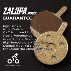 ZALOPA Pro Disc Brake Pads Pills Full Metal Moire Keto Compatible Promax DSK320 DSK400 DSK610J DSK50J DSK700 DSK810 DSK601J DC610 DC610J MTB Mountain Bike XNine DC400 for Passing TUV and AOV Test L19